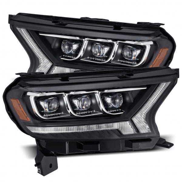15 21 Ranger and Everest NOVA Chrome Black LED headlights G.O.A.T Offroad